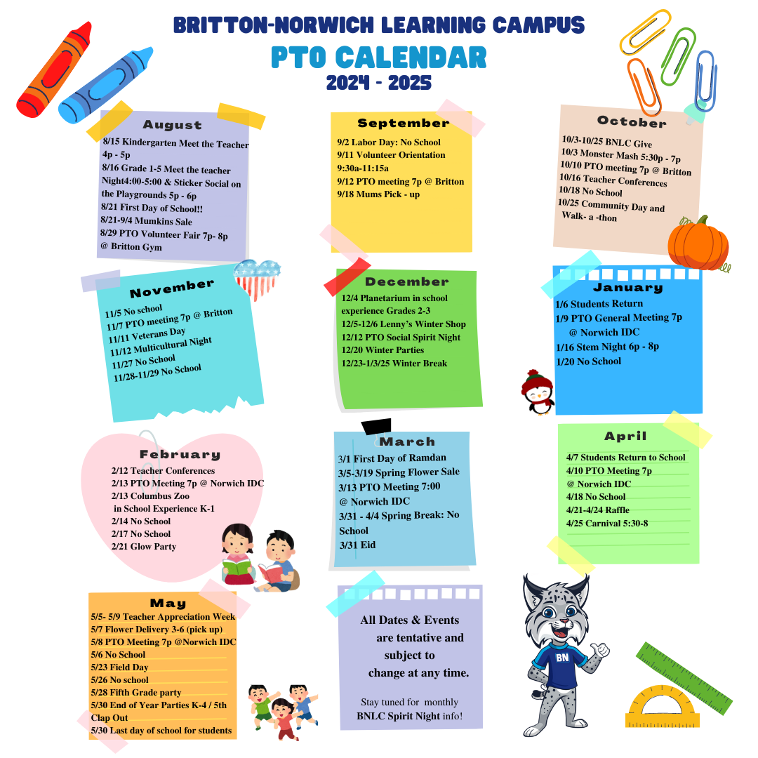 PTBoard - Britton Norwich Learning Campus PTO