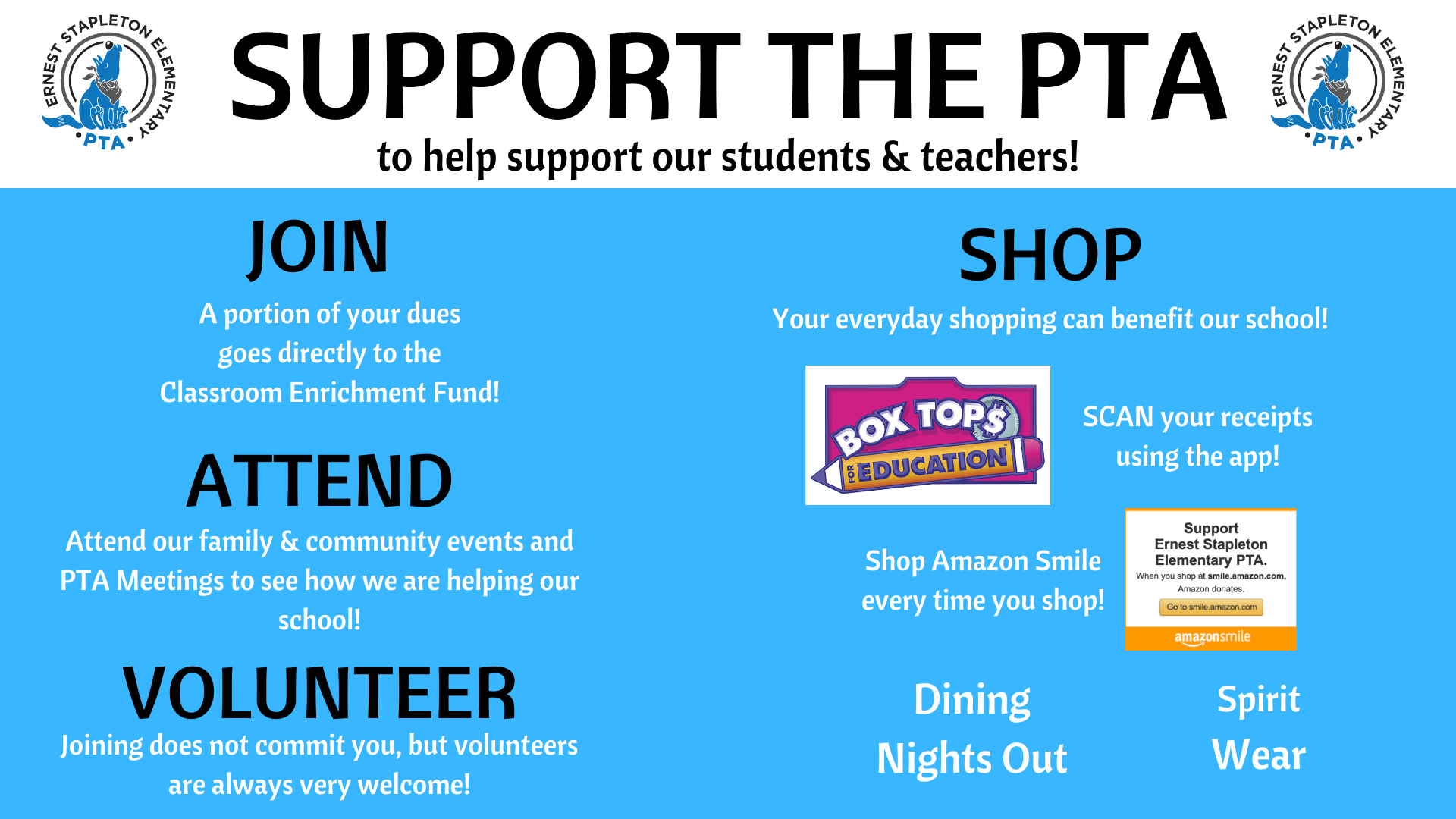PTBoard - Ernest Stapleton Elementary PTA