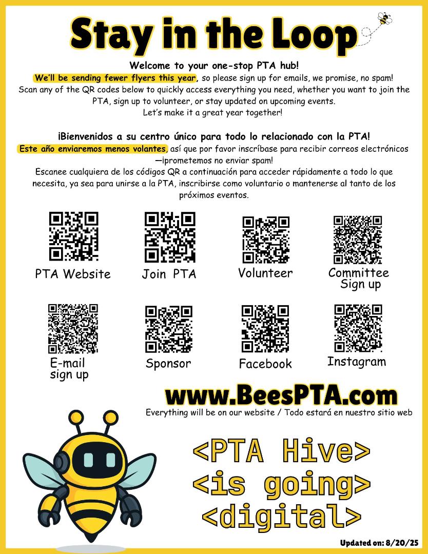 PTBoard - Bonnie Ellison Elementary School PTA